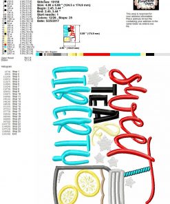 Sweet Tea And Liberty - Embroidery and Cutting Options - HoopMama