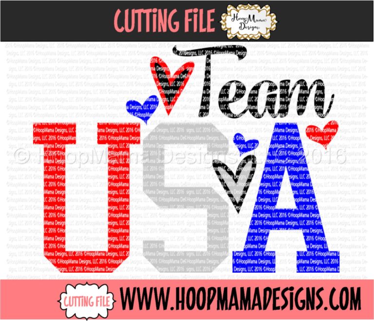 Team USA - Embroidery and Cutting Options - HoopMama