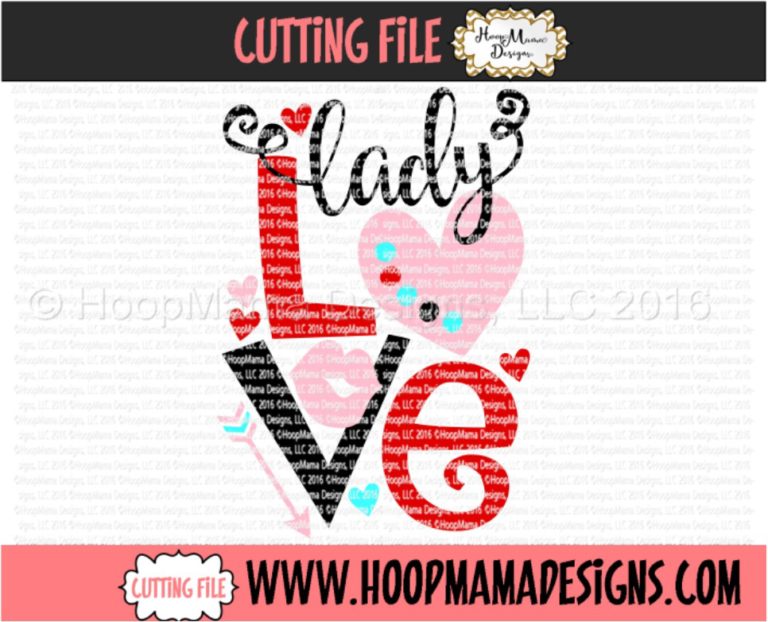 Lady Love - Embroidery and Cutting Options - HoopMama