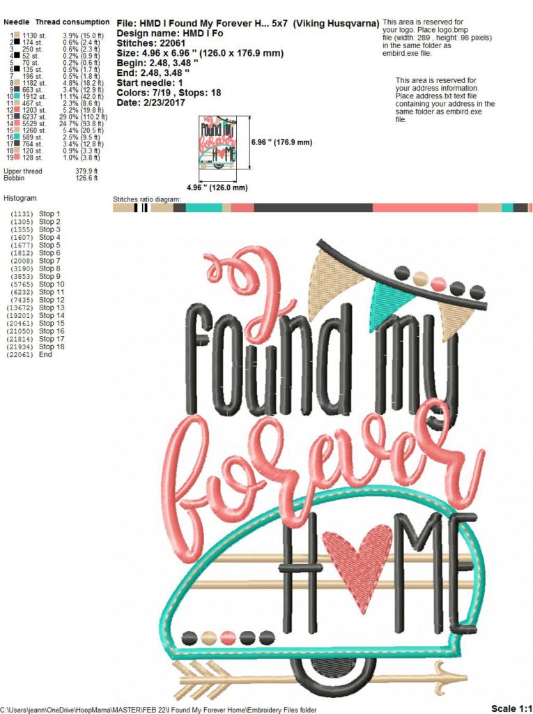 I Found My Forever Home - Embroidery and Cutting Options - HoopMama