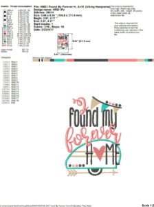I Found My Forever Home - Embroidery and Cutting Options - HoopMama