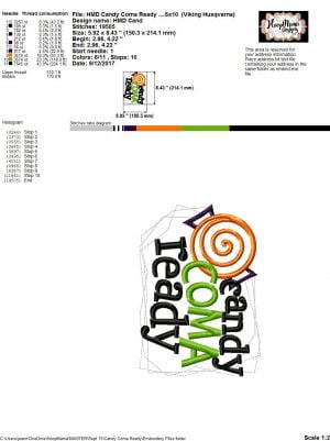 Candy Coma Ready - Embroidery and Cutting Options - HoopMama