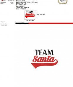 Team Santa - Embroidery and Cutting Options - HoopMama