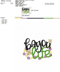 Bayou Life - Embroidery and Cutting Options - HoopMama