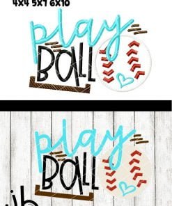 Play Ball - Embroidery and Cutting Options - HoopMama