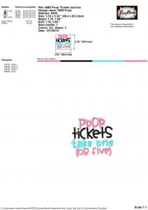 Poop Tickets Take One Or Five - Toilet Paper - Embroidery and Cutting ...