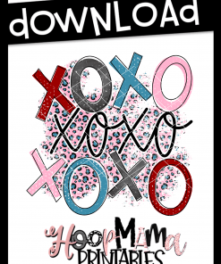XOXO - Printable - DOWNLOAD - HoopMama