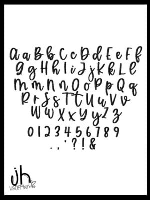 Brightside Embroidery Font With BX Mapping - HoopMama