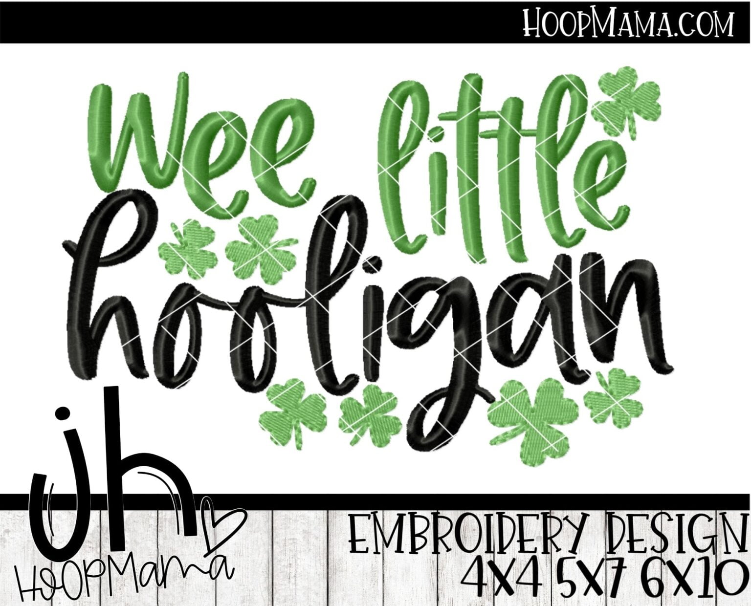 Wee Little Hooligan - Embroidery and Cutting Options - HoopMama