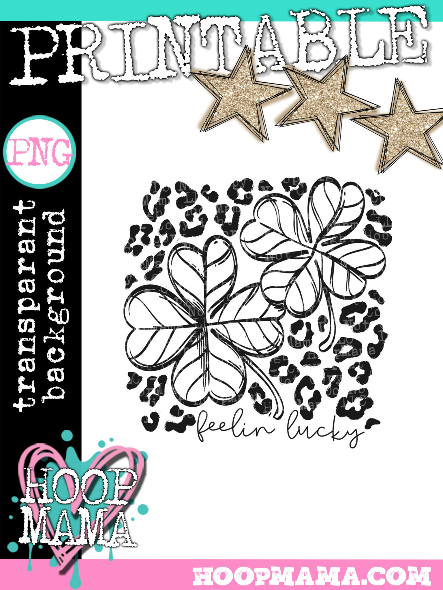 Feelin Lucky-PRINTABLE DOWNLOAD - HoopMama