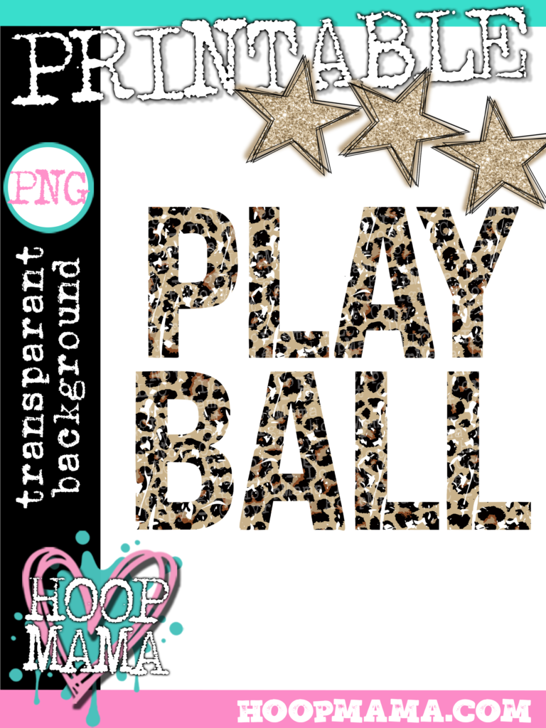 Leopard Play Ball-PRINTABLE DOWNLOAD - HoopMama