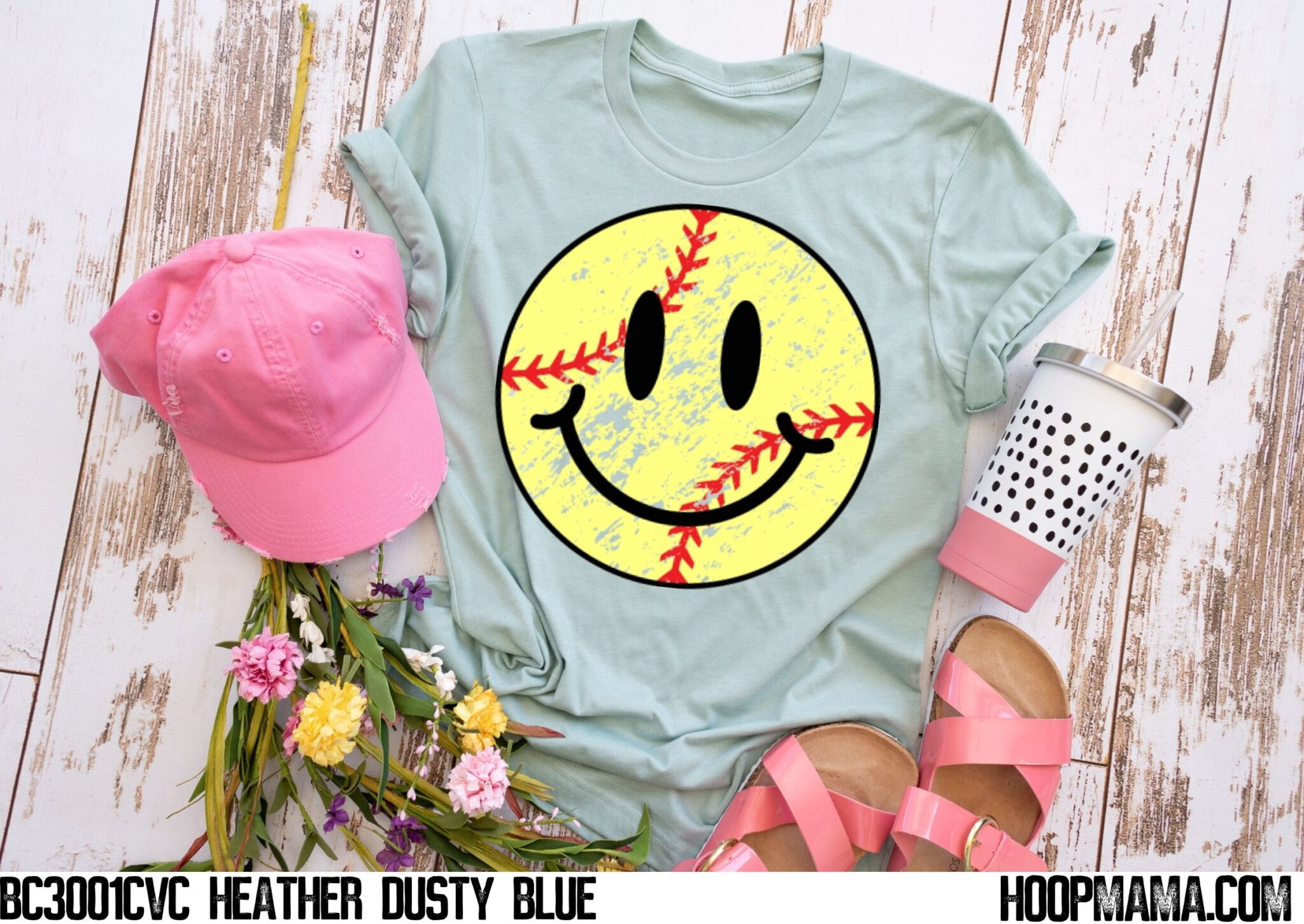 K4F1 - Softball Smiley - 10.5 Inch - SCREEN PRINT TRANSFER - Premium ...