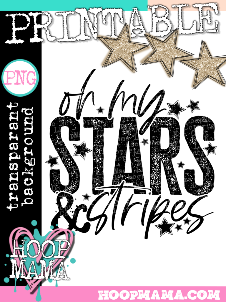 Oh My Stars-PRINTABLE DOWNLOAD - HoopMama