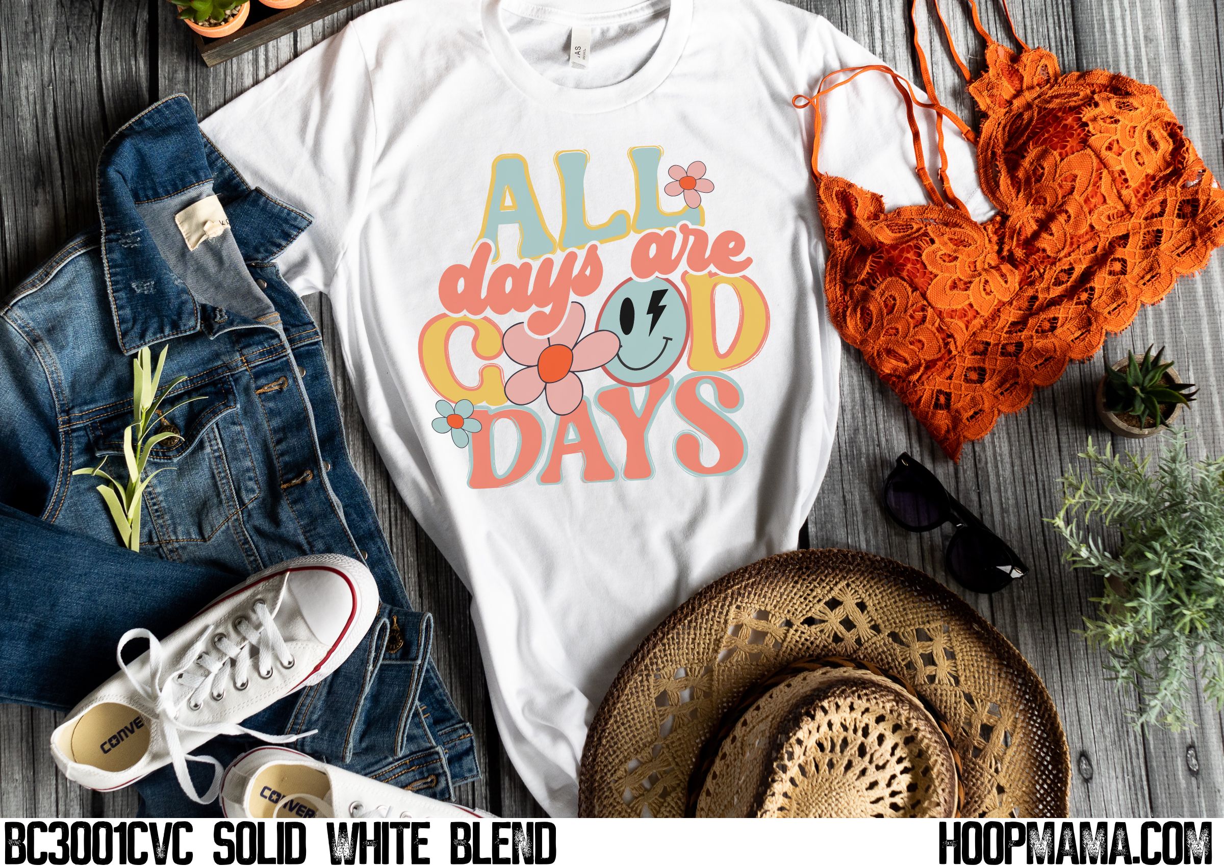 K3F3 - All Days Are Good Days - PREMIUM - SCREEN PRINT TRANSFER - HoopMama