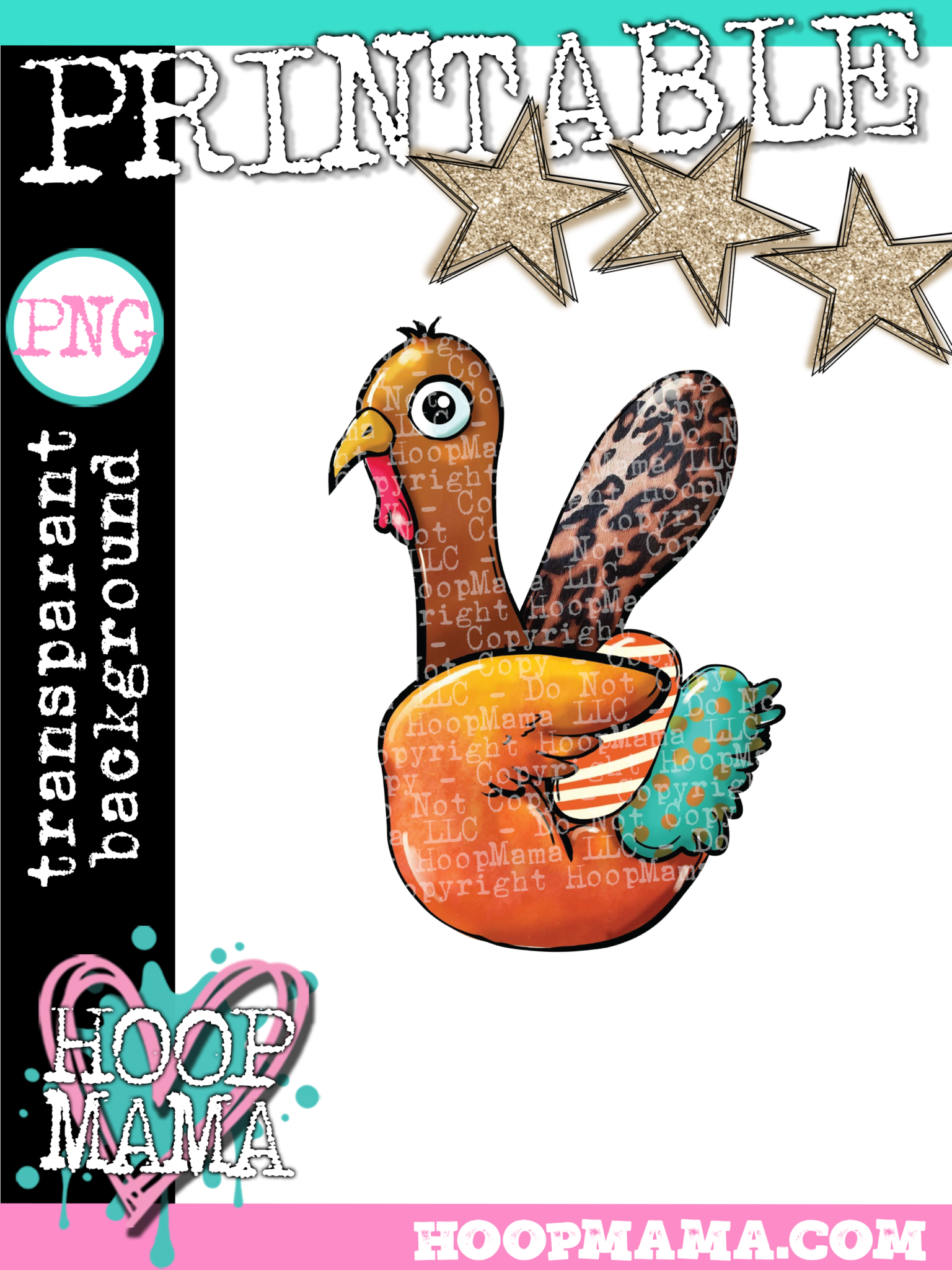 Peace Turkey PRINTABLE-DOWNLOAD - HoopMama